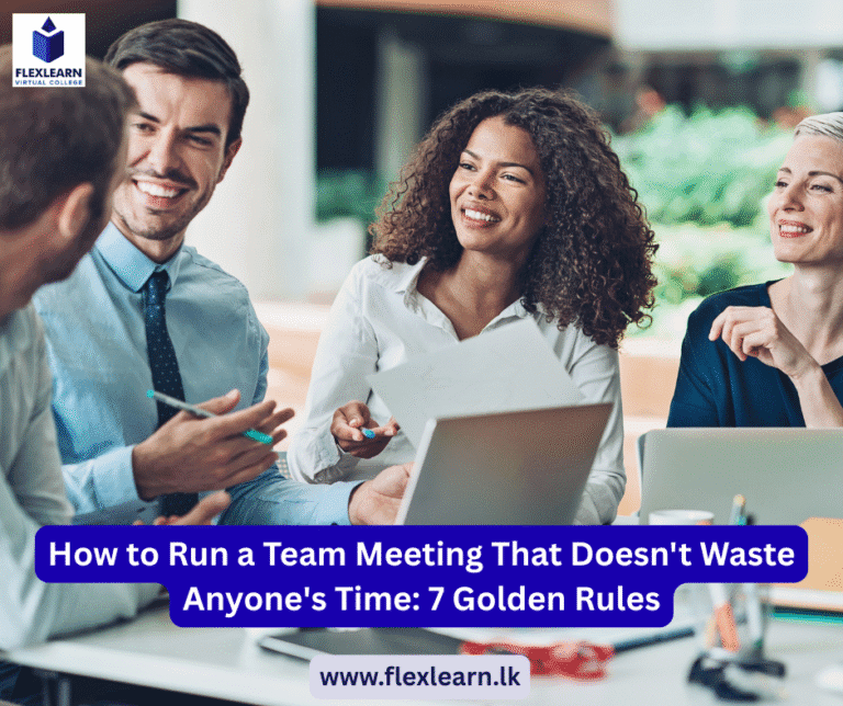 How to Run a Team Meeting That Does not Waste Time of Anyone's: 7 ...